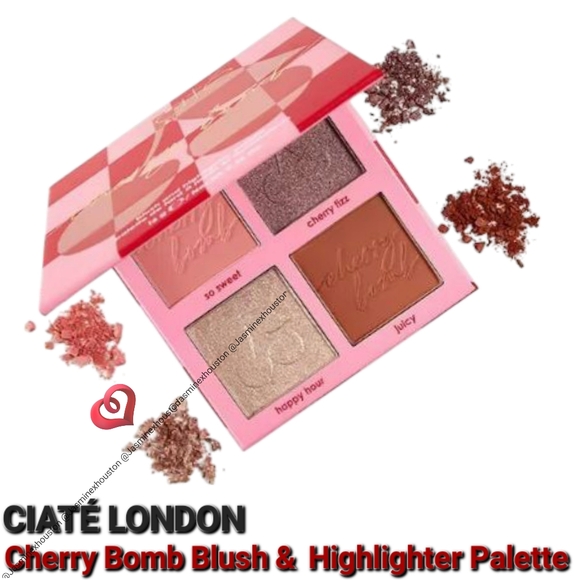 Ciate | Makeup | 22328ciate London Cherry Bomb Blush Highlighter Palette Light Medium | Poshmark